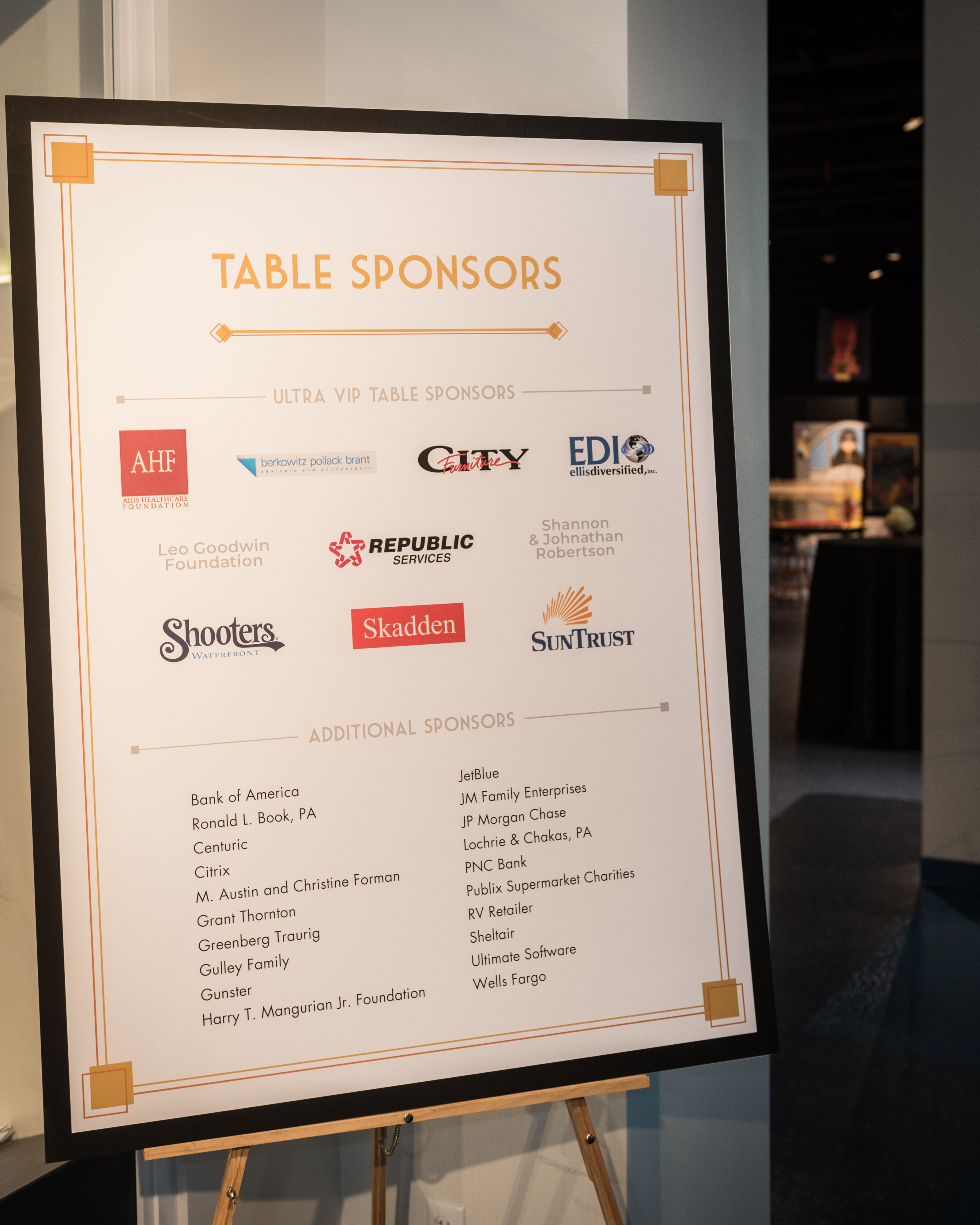 Table Sponsors!